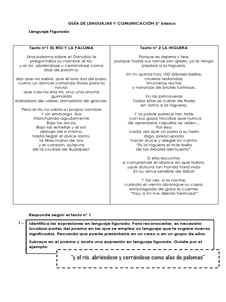 Lenguaje Figurativo en Poesía Infantil | PDF
