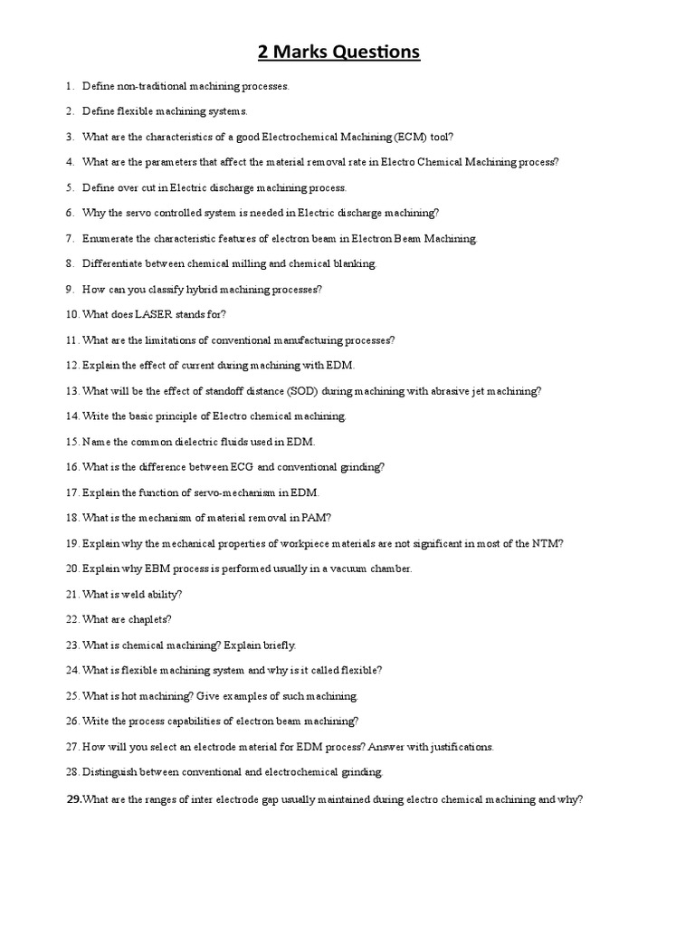NTMP 2 Marks Ques | PDF