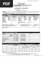 Form 1 HEARS Field Report | PDF | Patient | Health Care