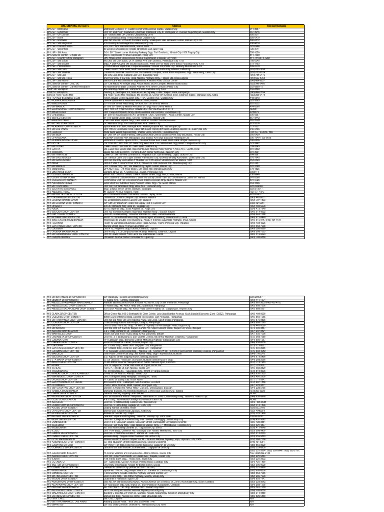 DHL Express Campaign Shipping Outlets PH PDF | PDF