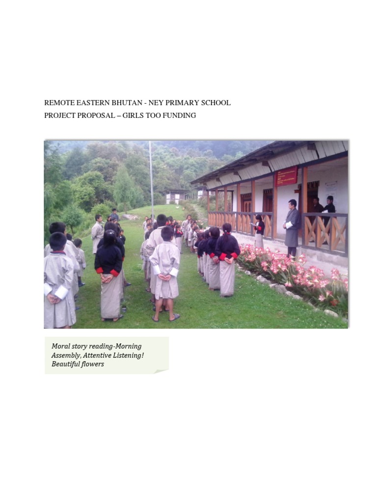 Ney Primary School Eastern Bhutan | PDF | Bhutan | Child Development