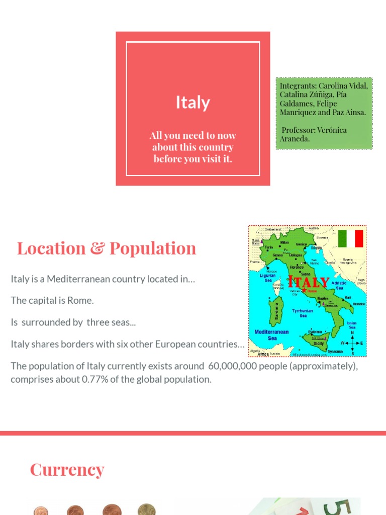 Italy: All You Need To Now About This Country Before You Visit It | PDF ...