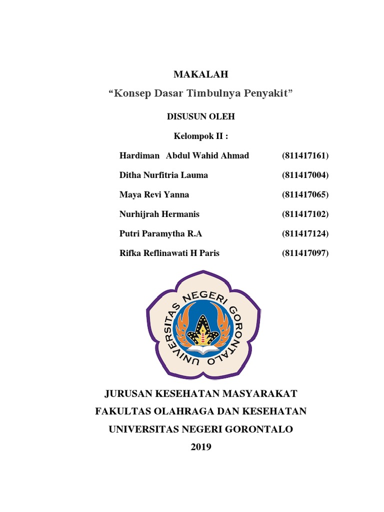 Makalah Konsep Dasar Timbulnya Penyakit | PDF Makalah Konsep Dasar Timbulnya Penyakit | PDF