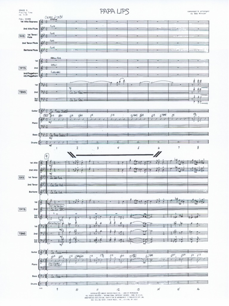 Papa Lips - Bob Mintzer | PDF