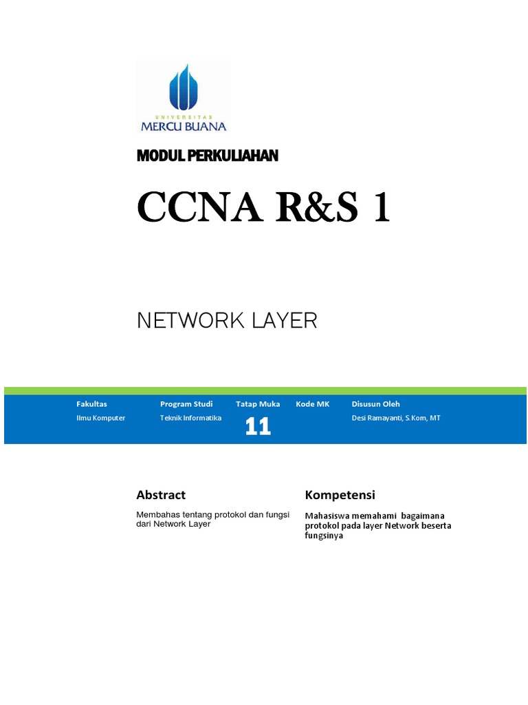 Modul Ccna R S 1 (Tm12) | PDF