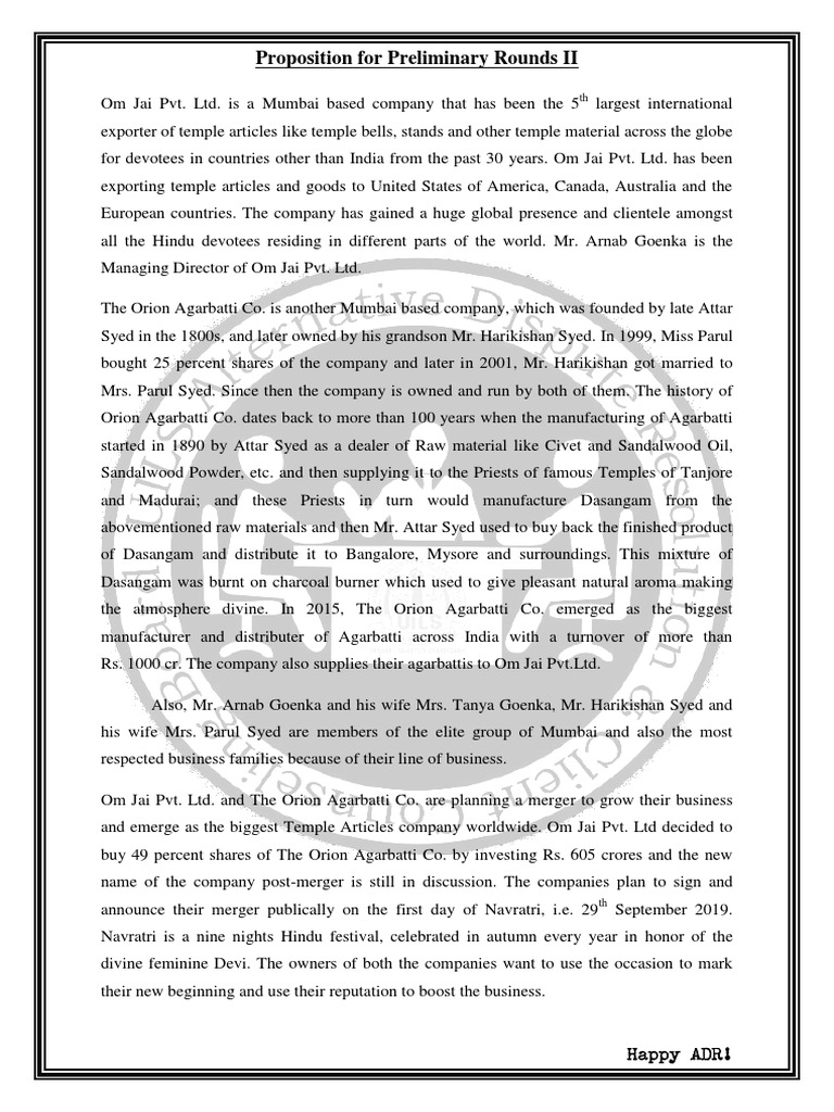 Preliminary Rounds II | PDF