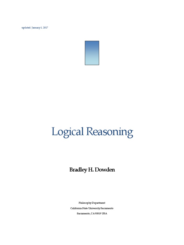 Logical Reasoning | PDF | Inductive Reasoning | Causality