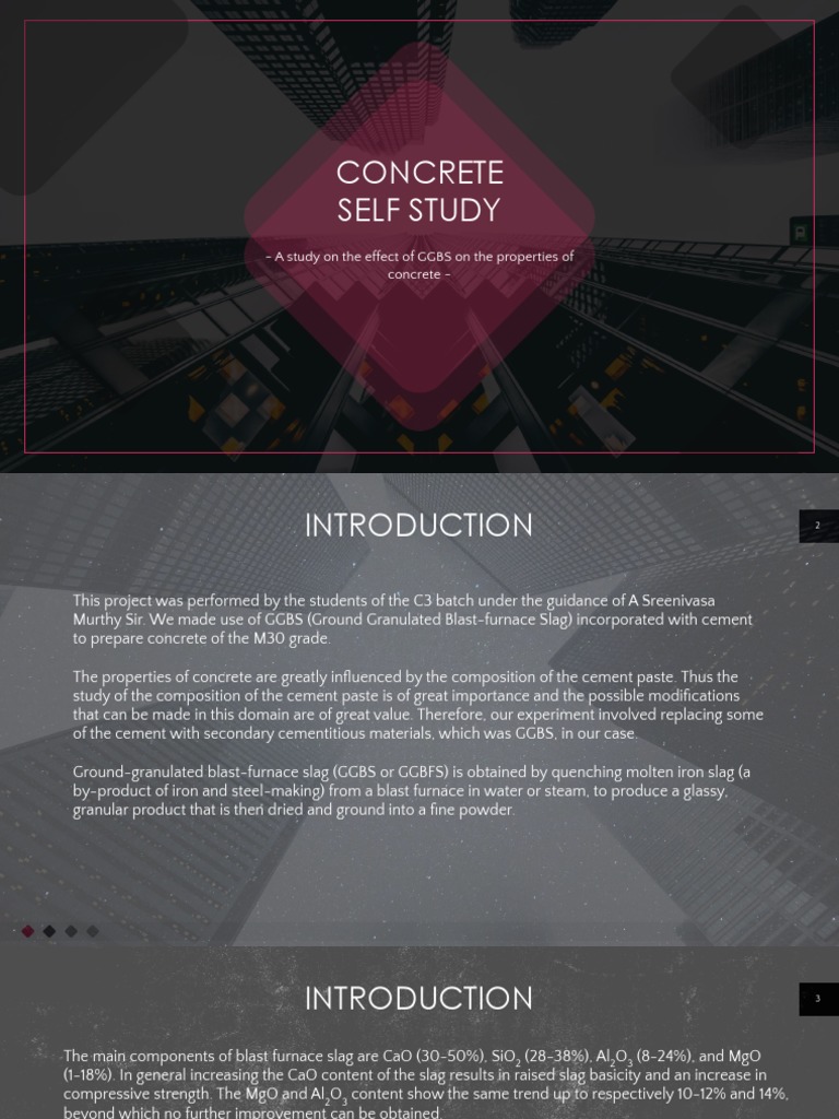 GGBS Usage in Concrete | PDF | Concrete | Industrial Processes