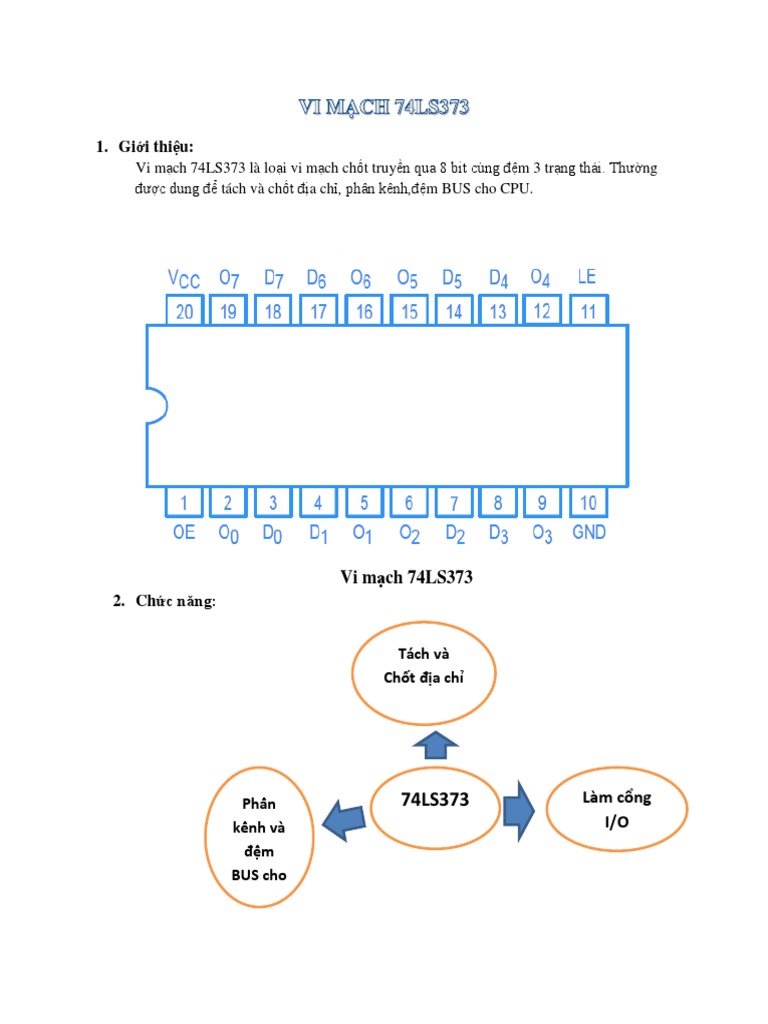 Vi M CH 74ls373 | PDF