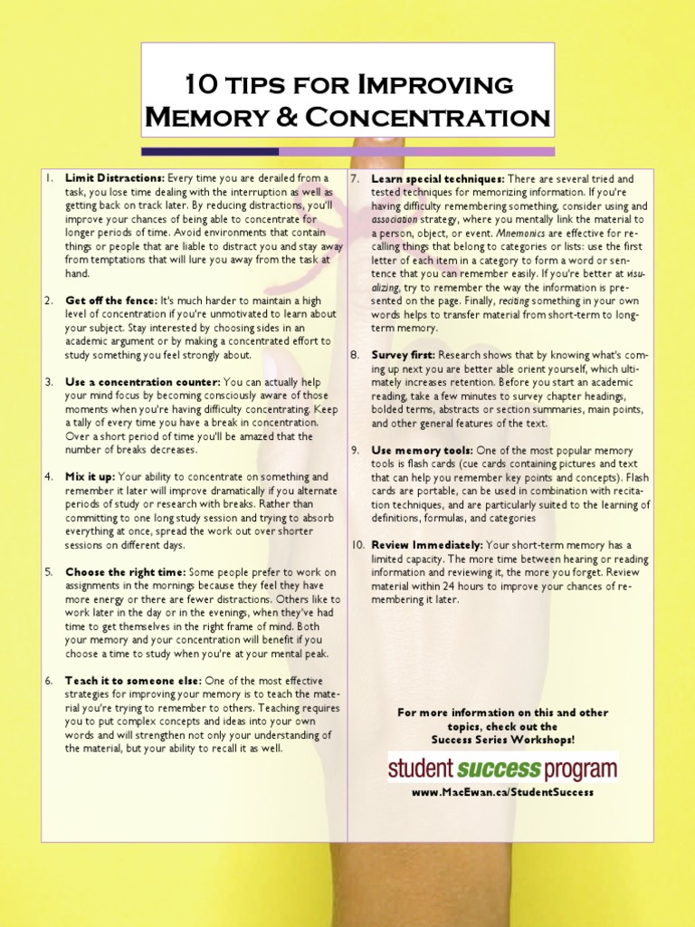 10 World Best Tips!!!!! | PDF | Memory | Neuropsychology