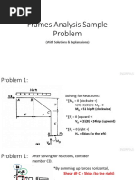 Frames Analysis Sample Problem: (With Solutions & Explanations) | PDF | Geometry | Spacetime