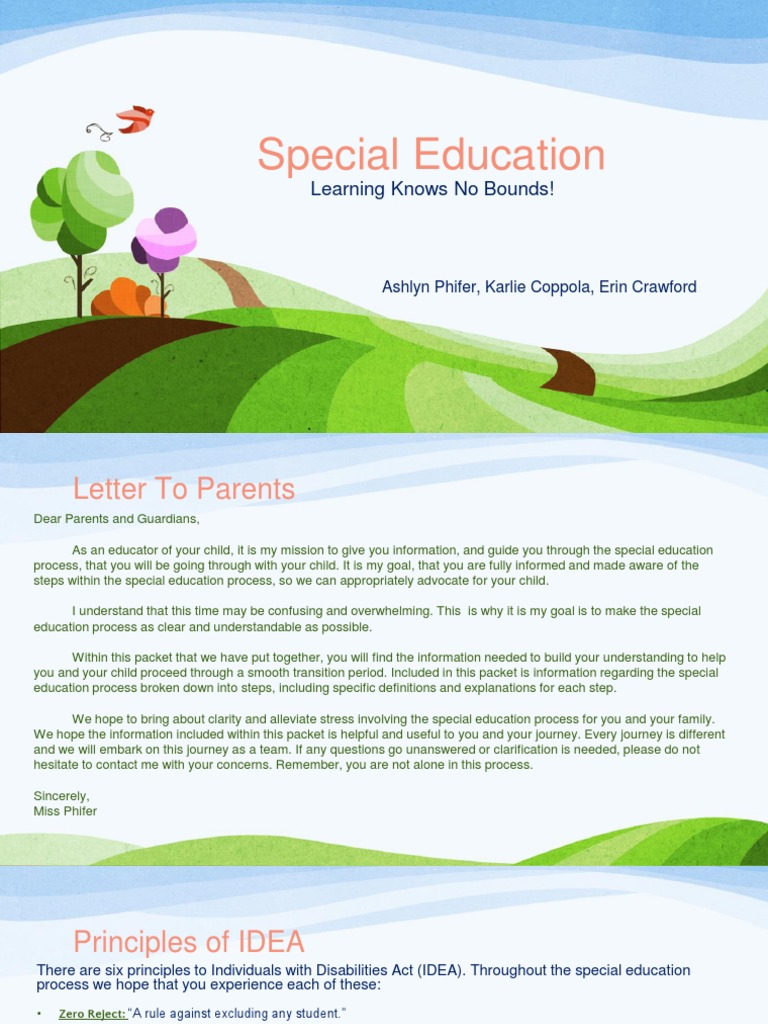 Special Education Learning Knows No Bounds | Individualized Education ...