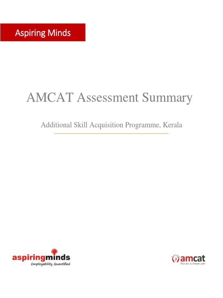 Amcat Assessment Report | PDF | Statistical Significance | Student's T Test