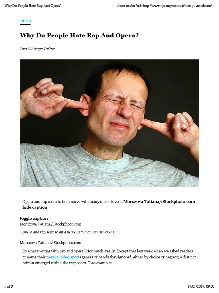 Understanding Musical Blindspots: Insights into Why People Dislike Rap ...