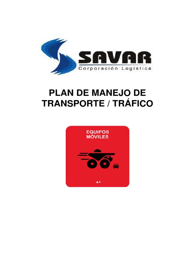 Plan de Manejo de Transporte Trafico | PDF | Peatonal | Licencia de ...