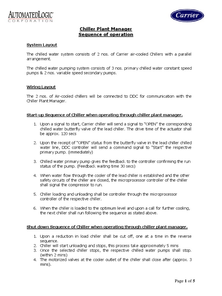 6 Sequence of Operations | PDF | Pump | Valve