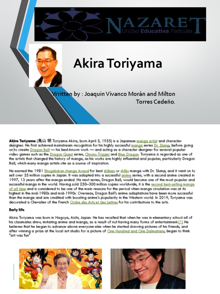 Akira Toriyama | PDF | Manga | Anime
