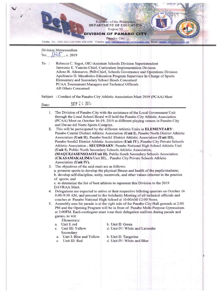 Pcaa Meet 2019 | PDF