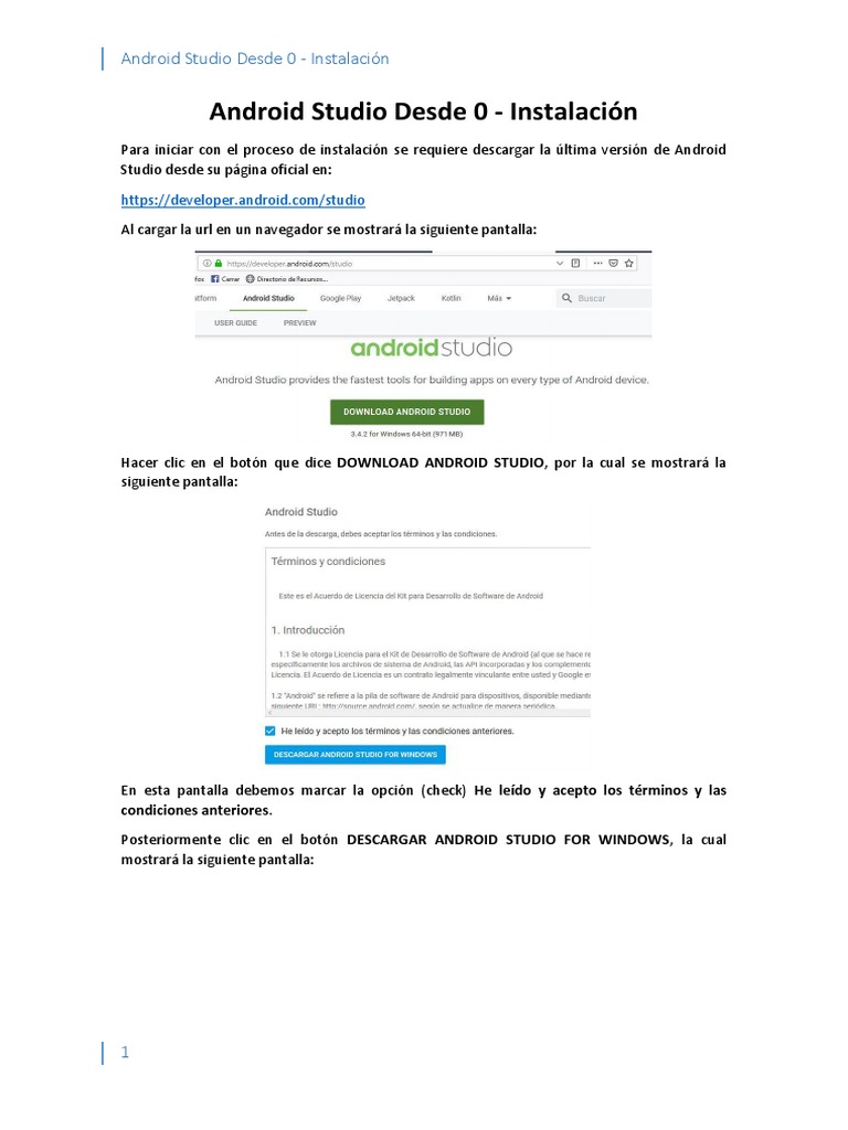 Tutorial Android Studio Desde Cero | PDF | Point and Click | Android ...