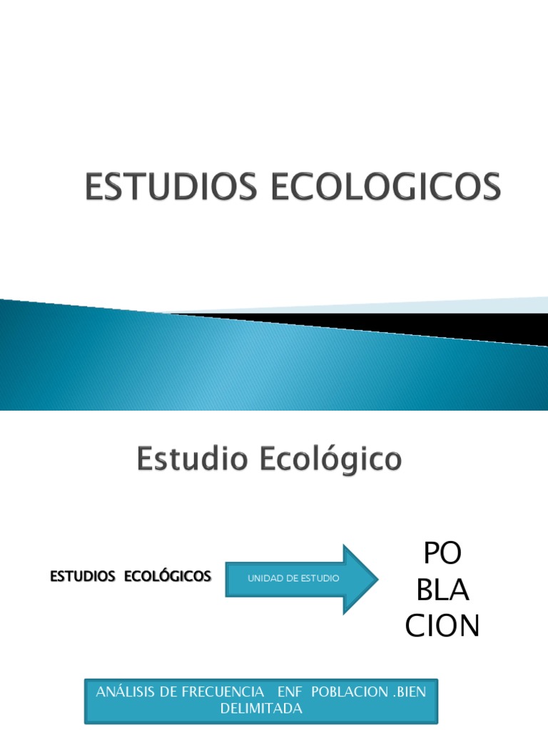 Estudios Ecologicos | PDF | Epidemiología | Especialidades Medicas