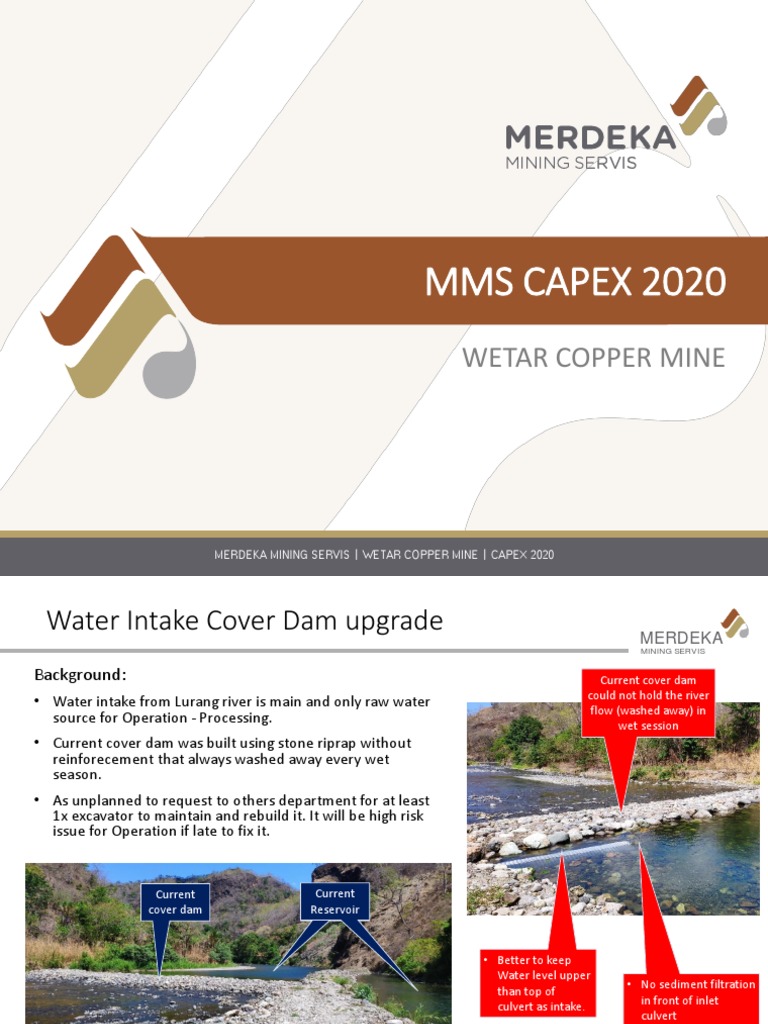 Water Intake Cover Dam Upgrade | PDF | Dam | Reservoir