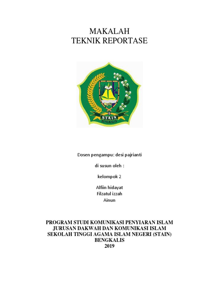 Teknik Reportase Jurnalistik | PDF