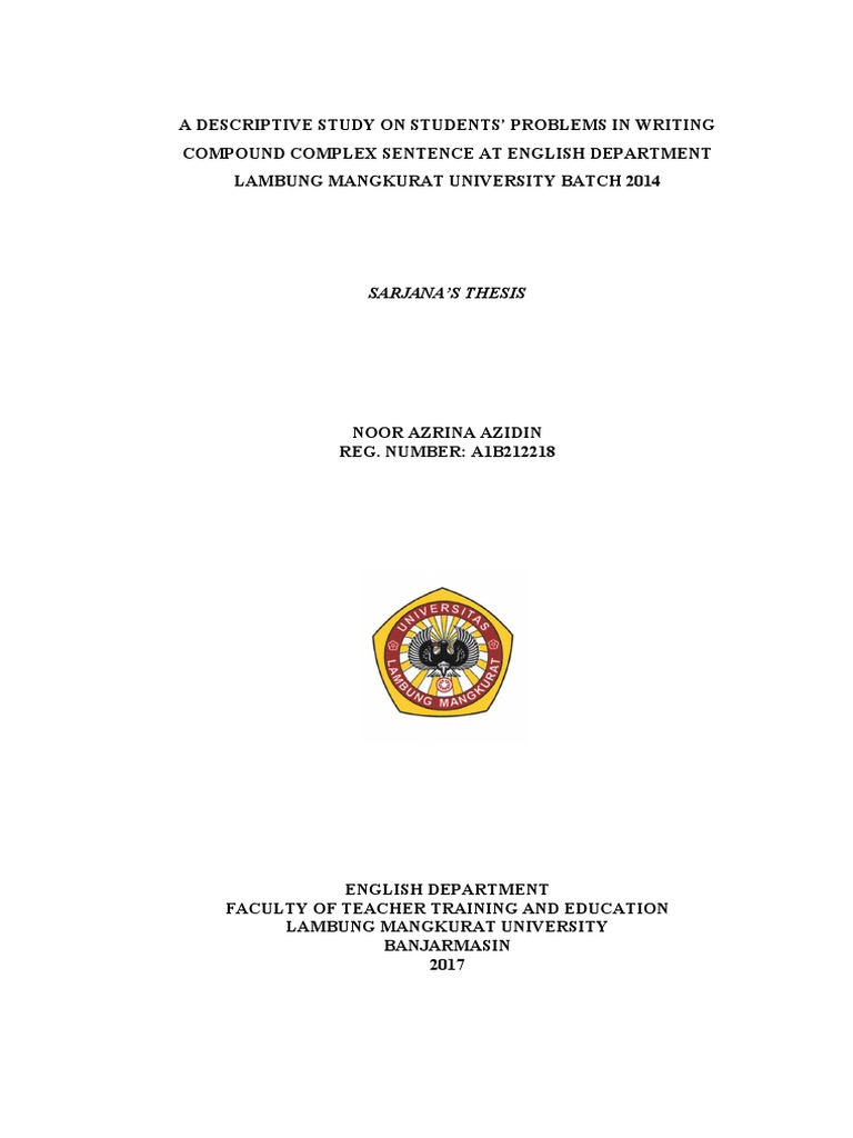 Noor Azrina Skripsi CD PDF | PDF | Sentence (Linguistics) | Clause