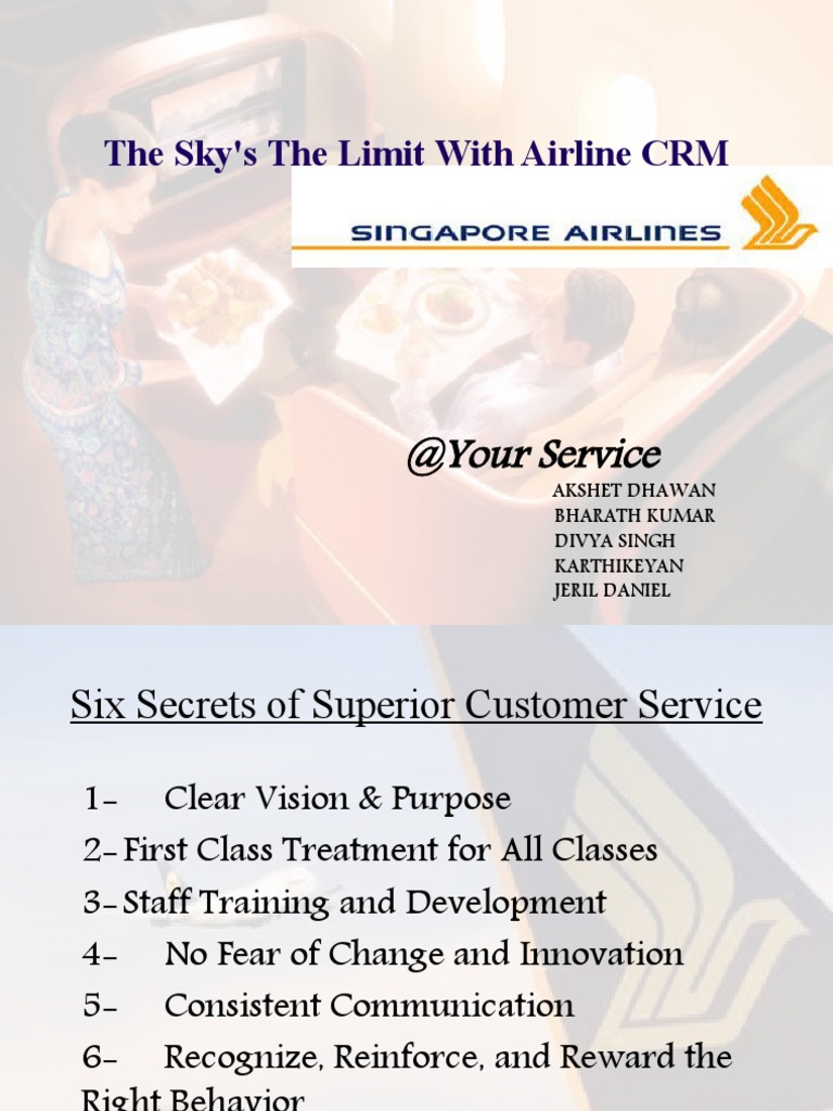 The Sky's The Limit With Airline CRM: @your Service | PDF | Business