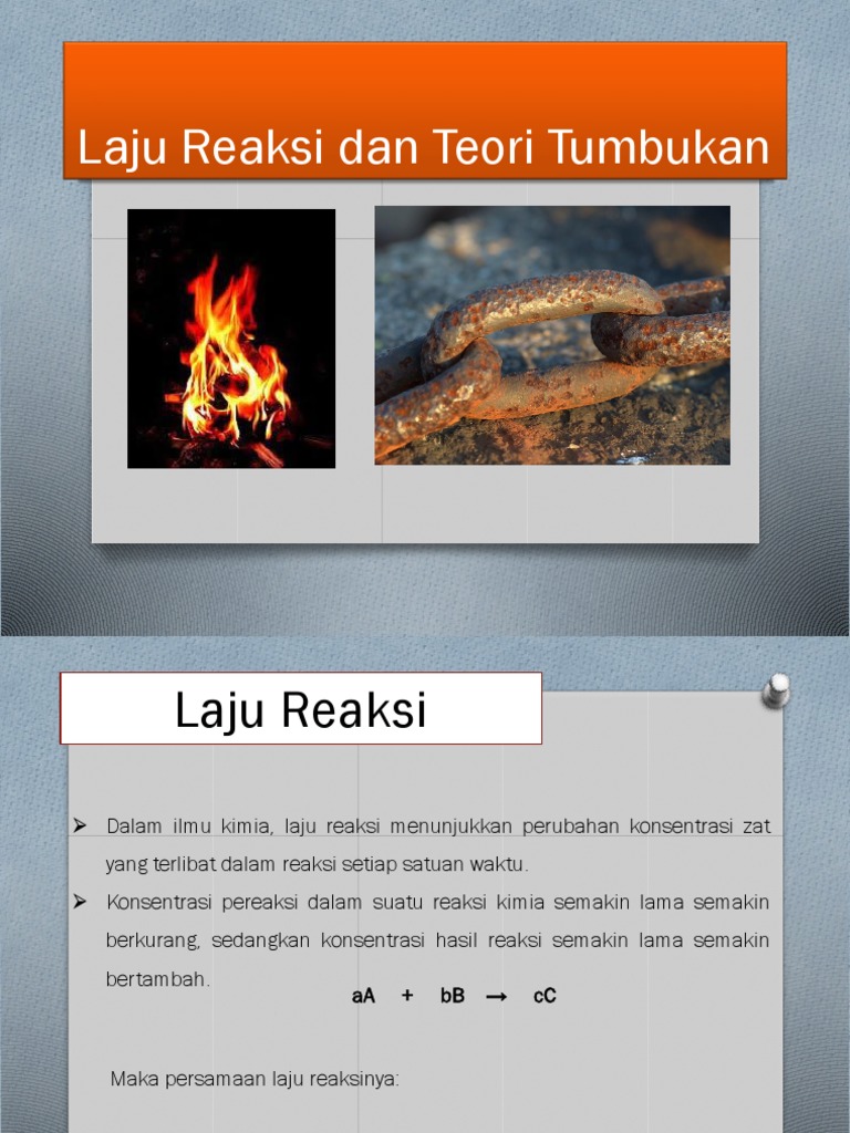 LAJU REAKSI DAN TEORI TUMBUKAN | PDF