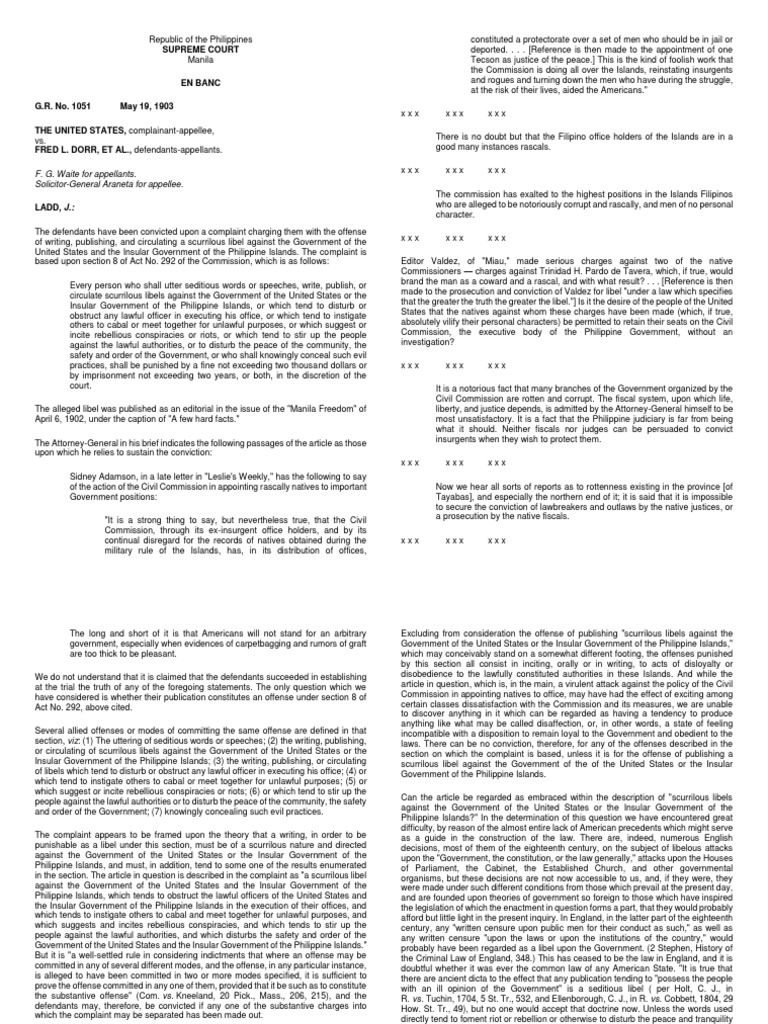 Supreme Court Ruling on Libel Case | PDF | Defamation | Federal ...