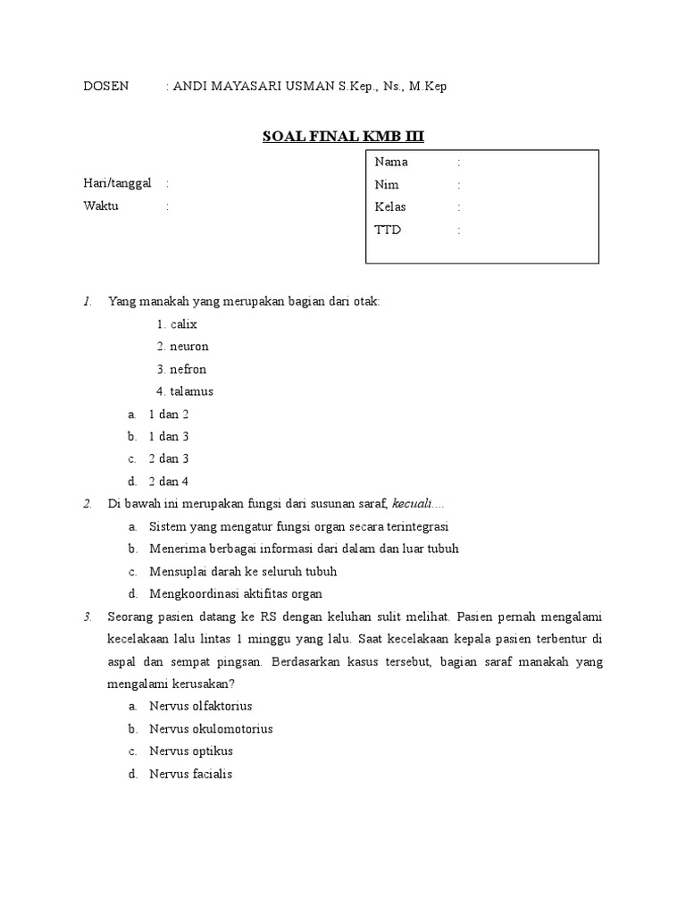 Uts KMB 3 | PDF