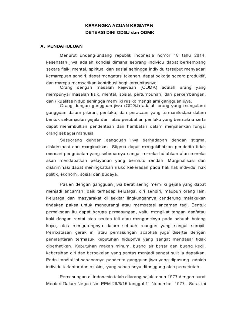 Kak Deteksi Dini Odgj Dan Odmk | PDF
