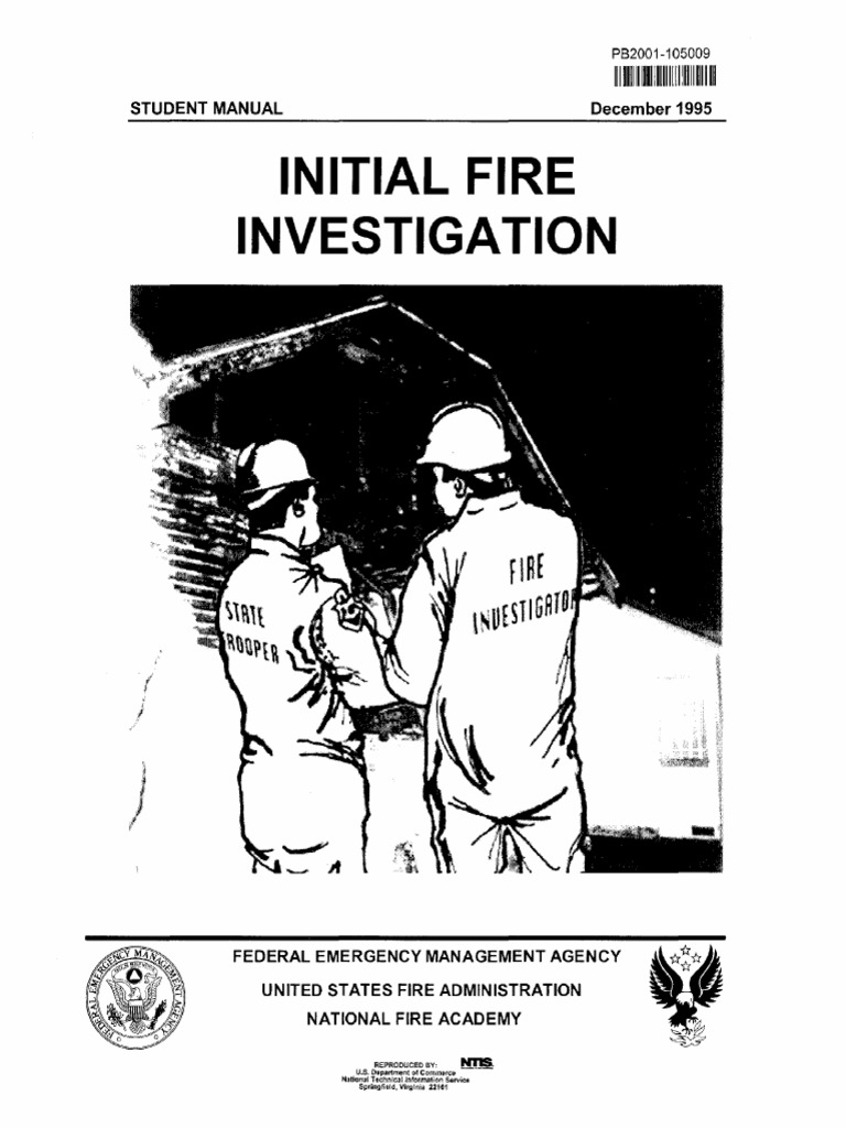 FEMA Initial Fire Investigation - Student Manual PDF | PDF | Combustion ...