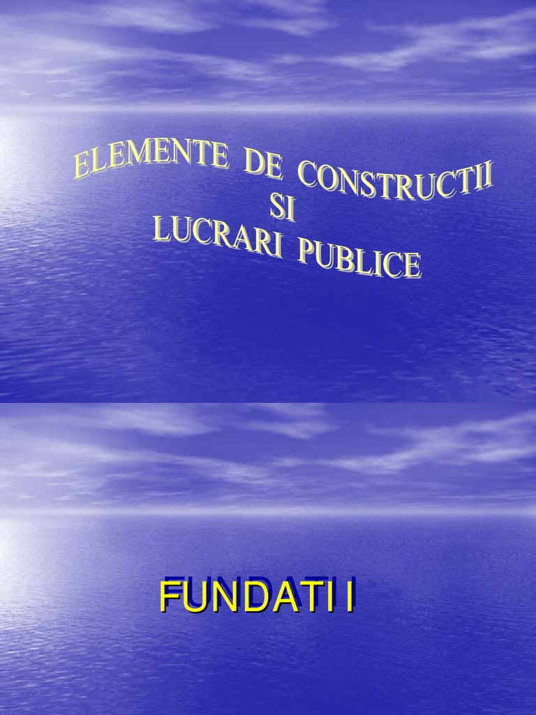 Fundatii | PDF