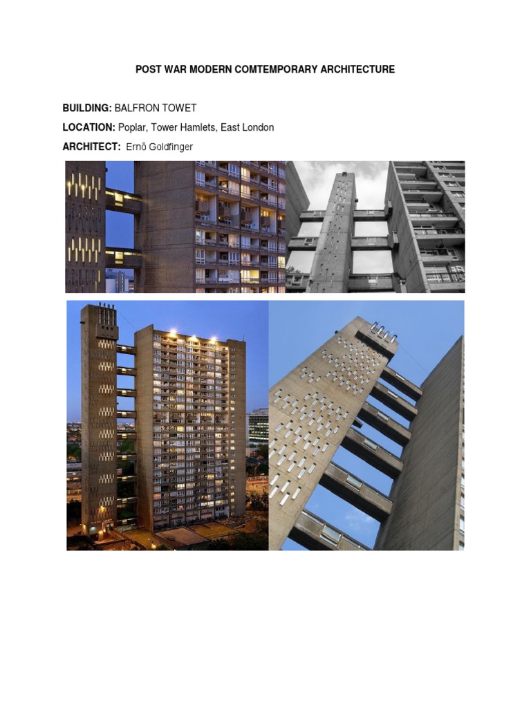 Post-War Modern Architecture Highlights | PDF