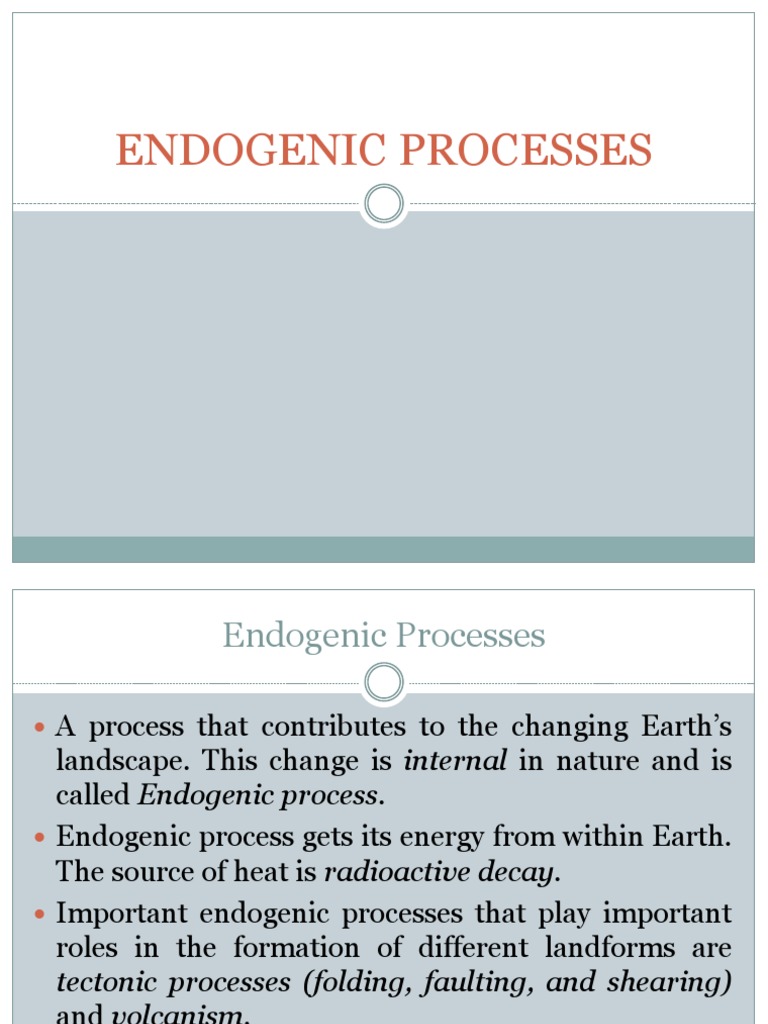 Endogenic Processes | Download Free PDF | Plate Tectonics | Volcano