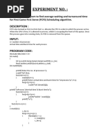 Operating System (Practical File) | PDF | Scheduling (Computing) | Operating System Technology