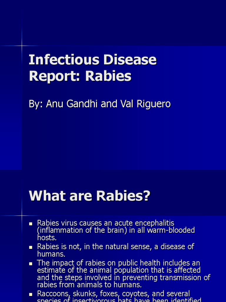 Overview of Rabies Disease and Management | PDF
