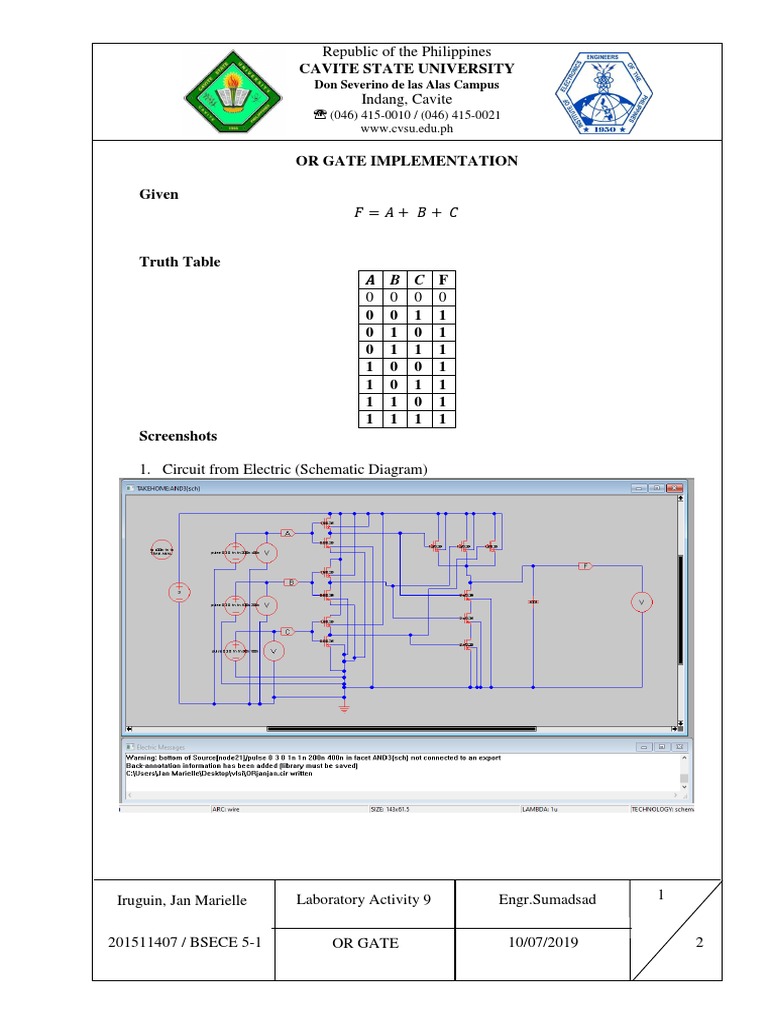 Or Gate Implementation 3 in Put | PDF | Electronic Design Automation ...