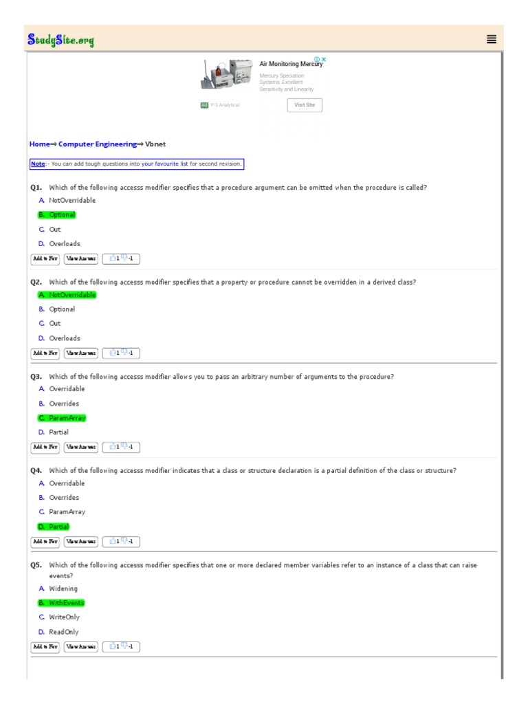 Vbnet: Home Computer Engineering | PDF | Visual Basic .Net | Class ...