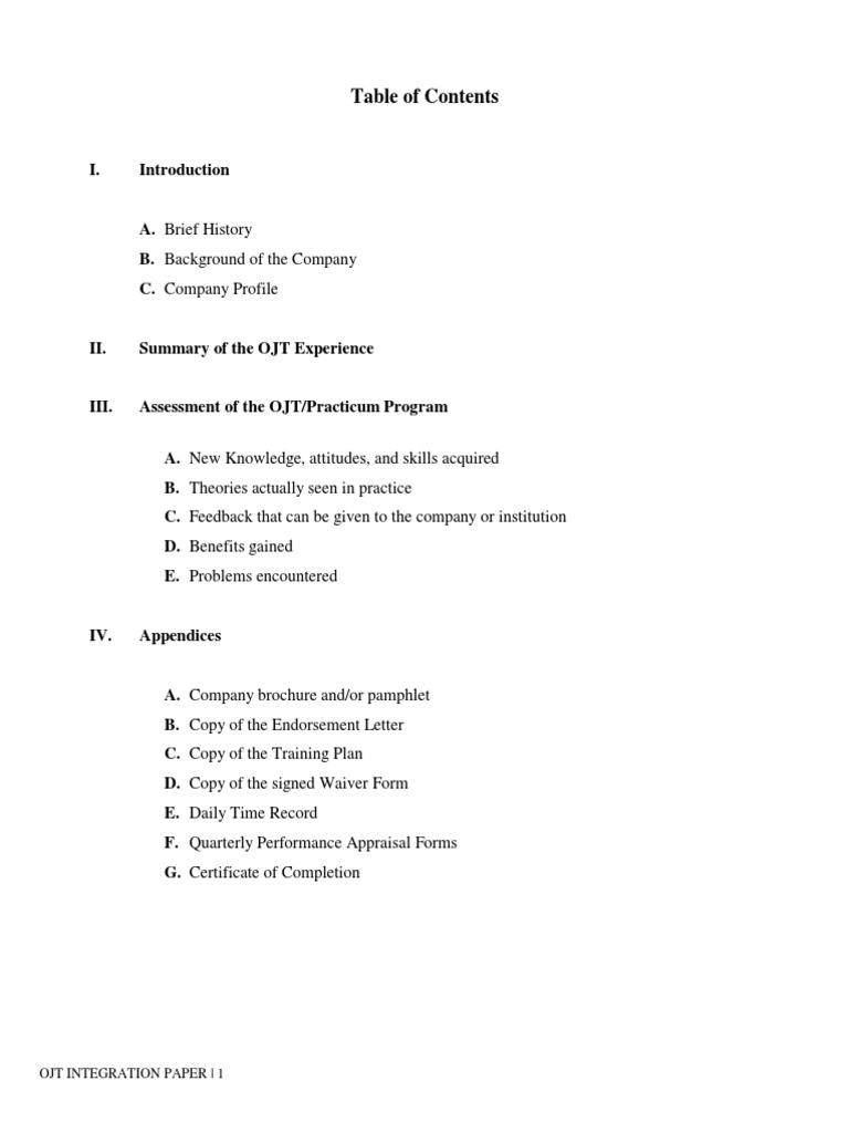 Ojt Integration Paper Real | PDF | Corporate Social Responsibility ...