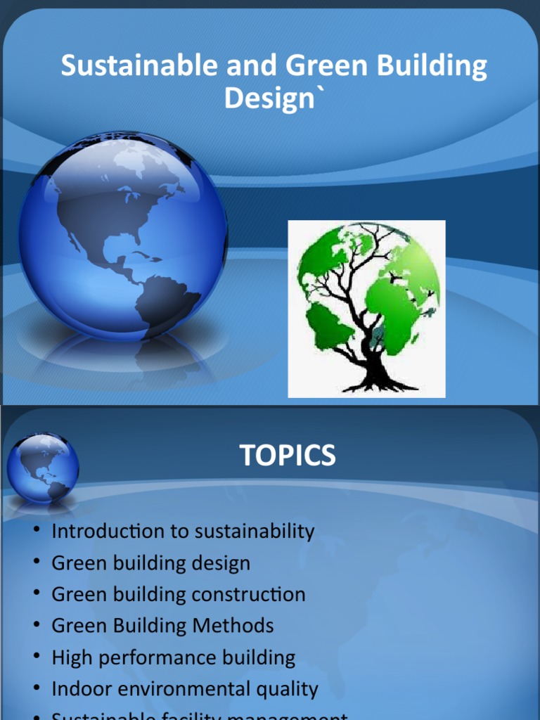 Sustainable and Green Building Design' | PDF | Sustainable Design | Window