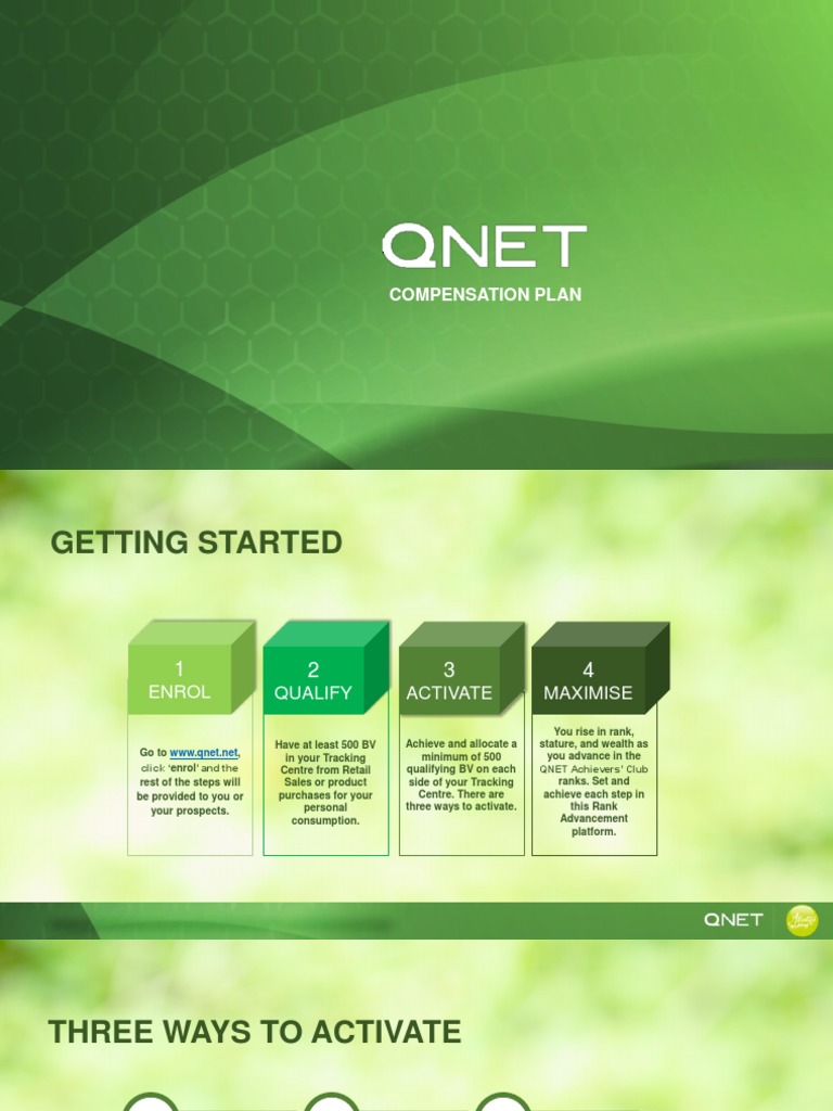 QNET Compensation Plan FINAL | PDF | Retail | Market (Economics)