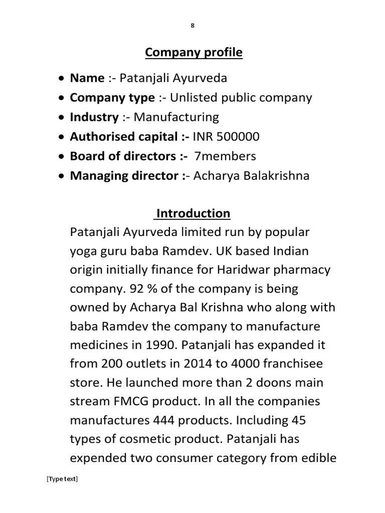 Company Profile | PDF | Retail | Marketing