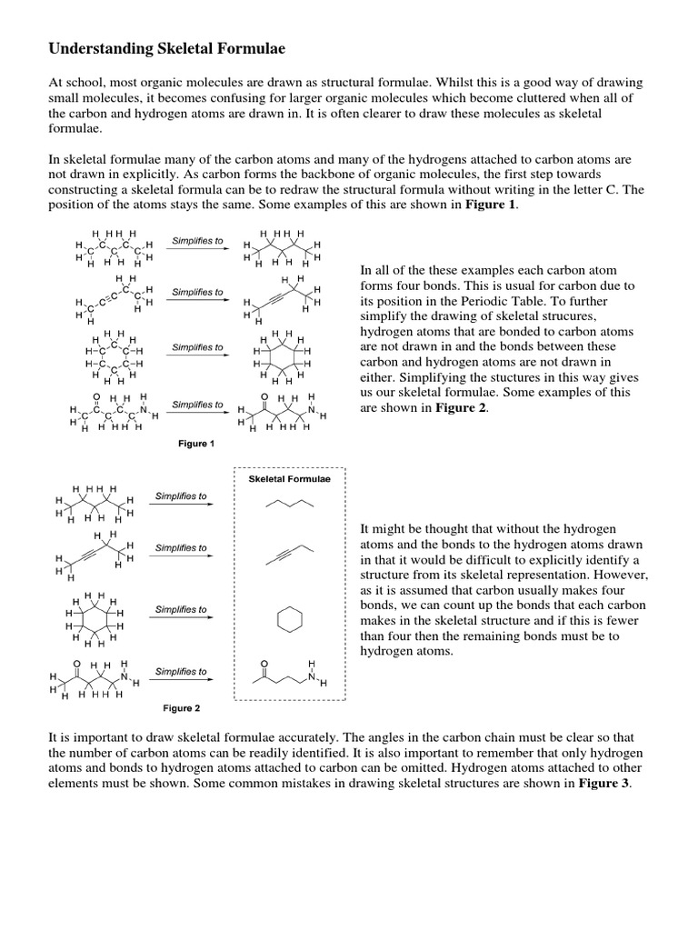 Understanding Skeletal Formulae | PDF | Functional Group | Chemical Bond