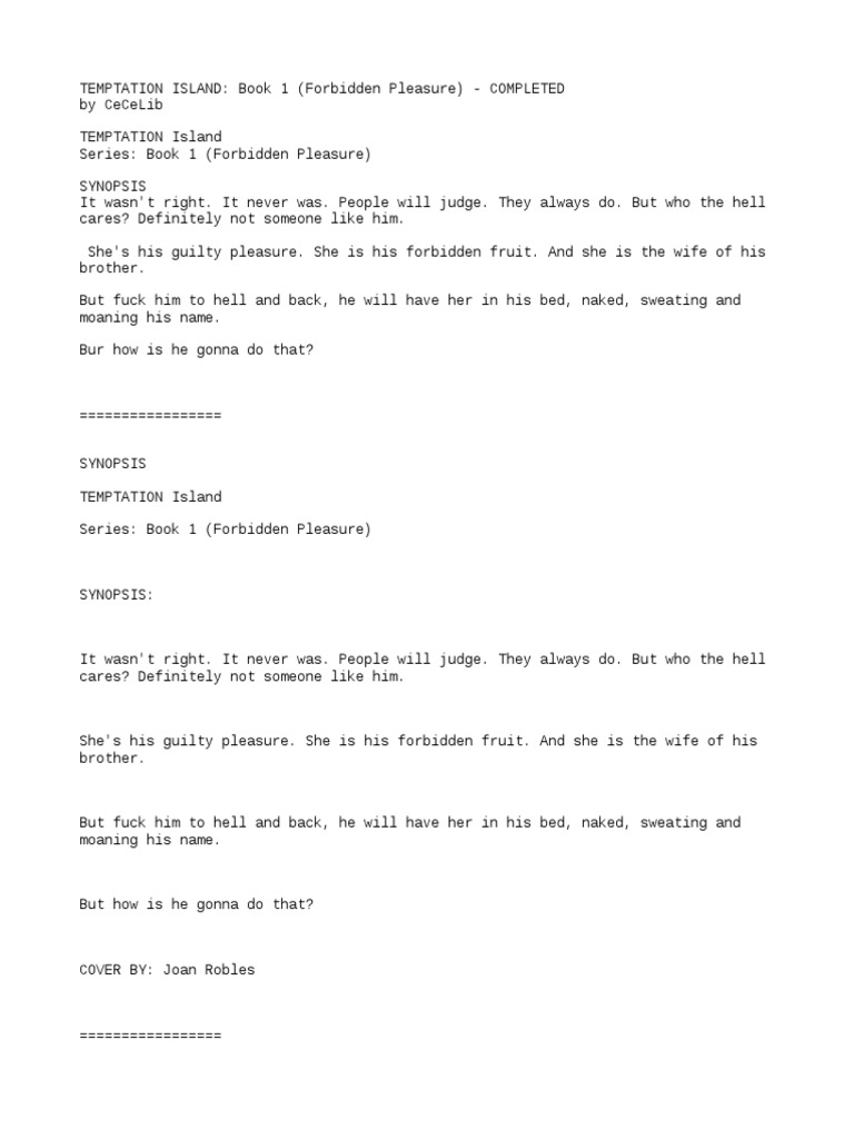 Forbidden Pleasure | PDF