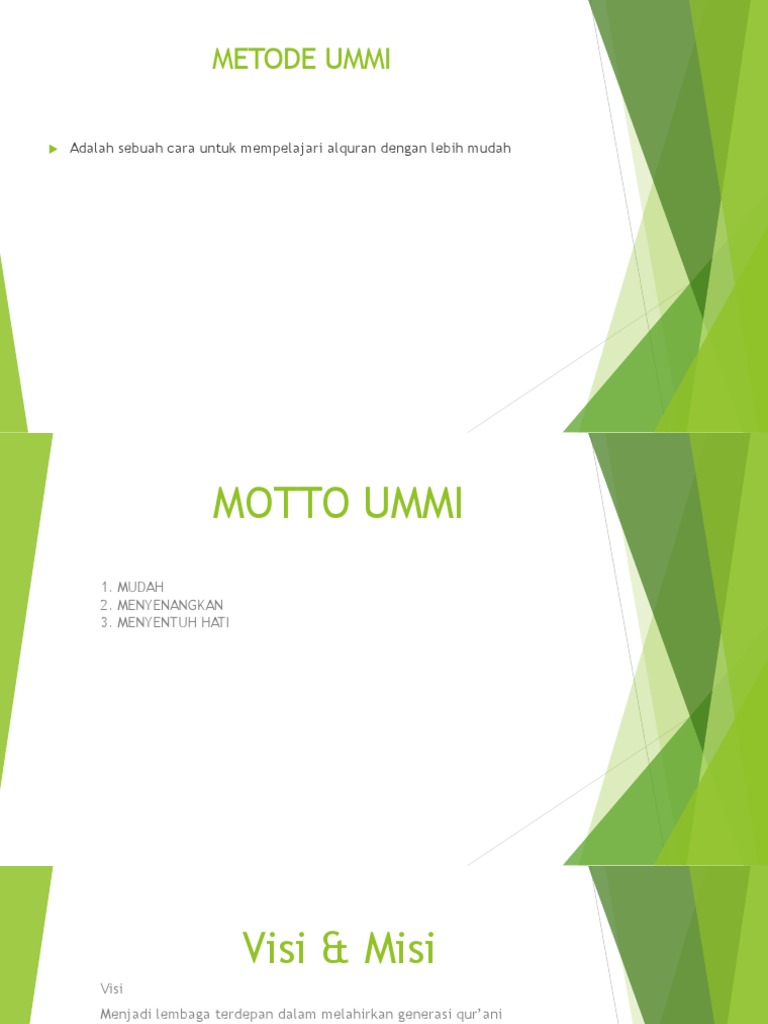 Metode Ummi: Belajar Alquran Mudah dan Menyenangkan | PDF