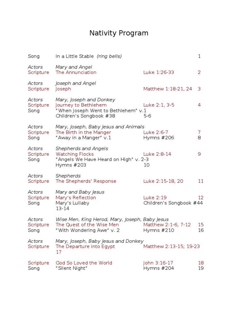 Christmas Nativity Book New | PDF | Nativity Of Jesus | Mary, Mother Of ...