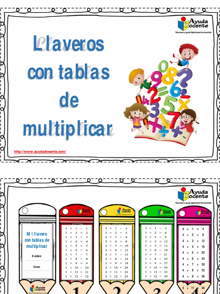 PR 03 Llavero de Tablas de Multiplicar | PDF | Deportes | Ocio