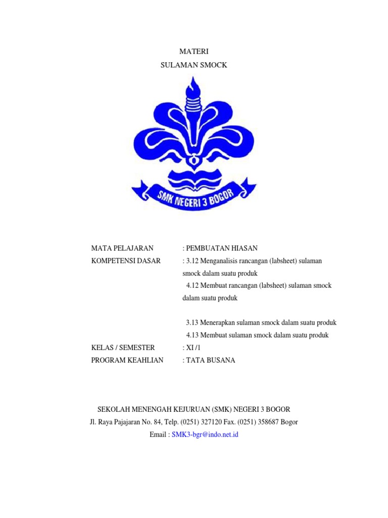 Macam-Macam Sulaman Smock Jepang | PDF | Seni